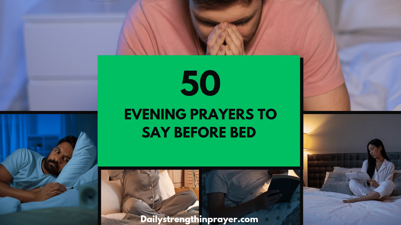 50 short Evening Prayers for Peaceful Sleep