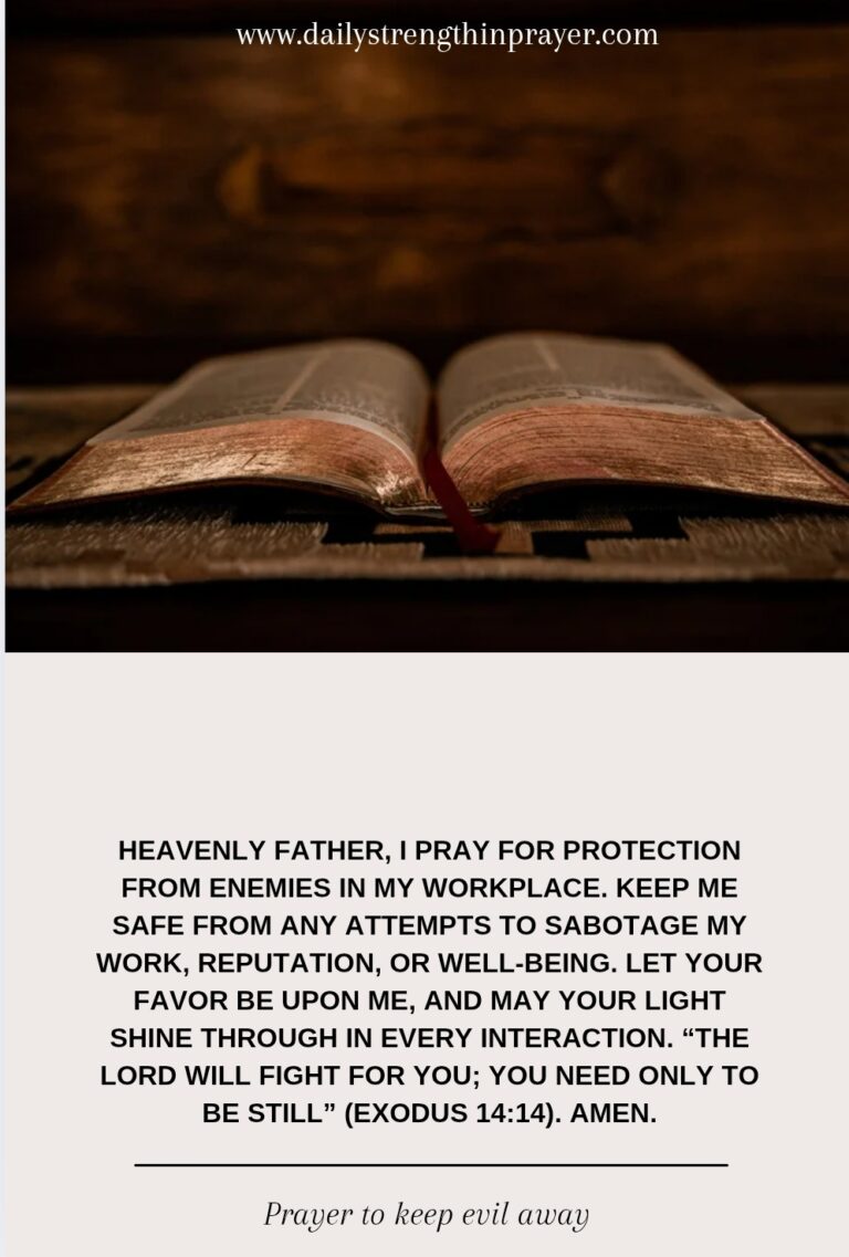 25 Prayers for Protection Against Enemies