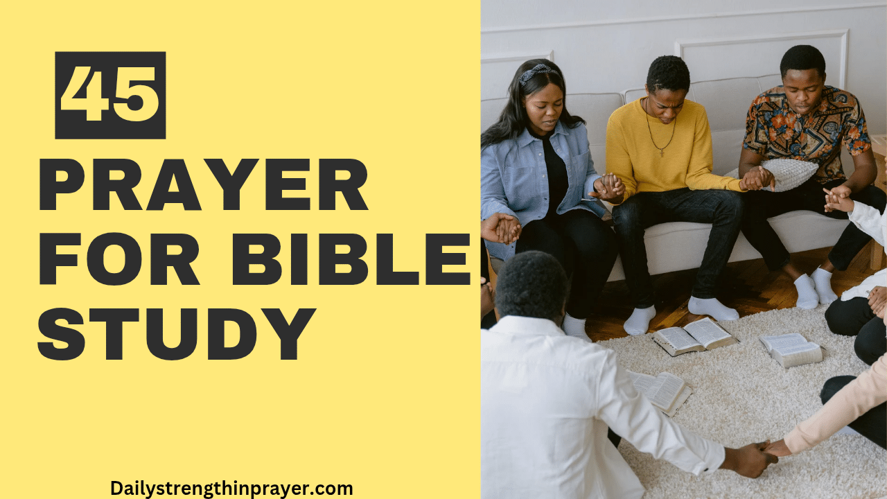 45 Short Opening Prayers for Bible Study