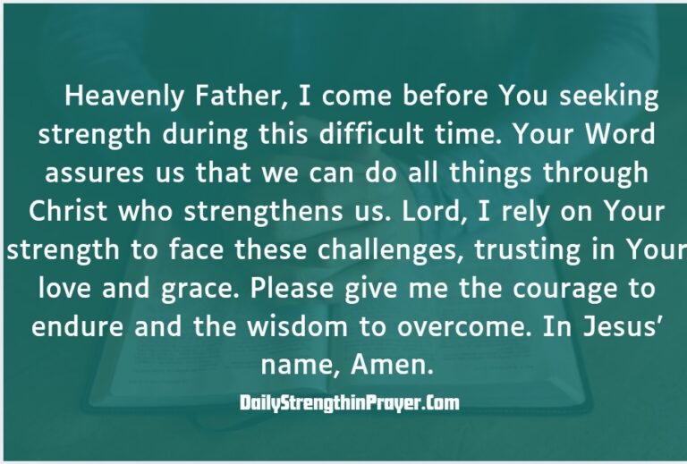30 Powerful Prayers for Strength (with Scriptures)