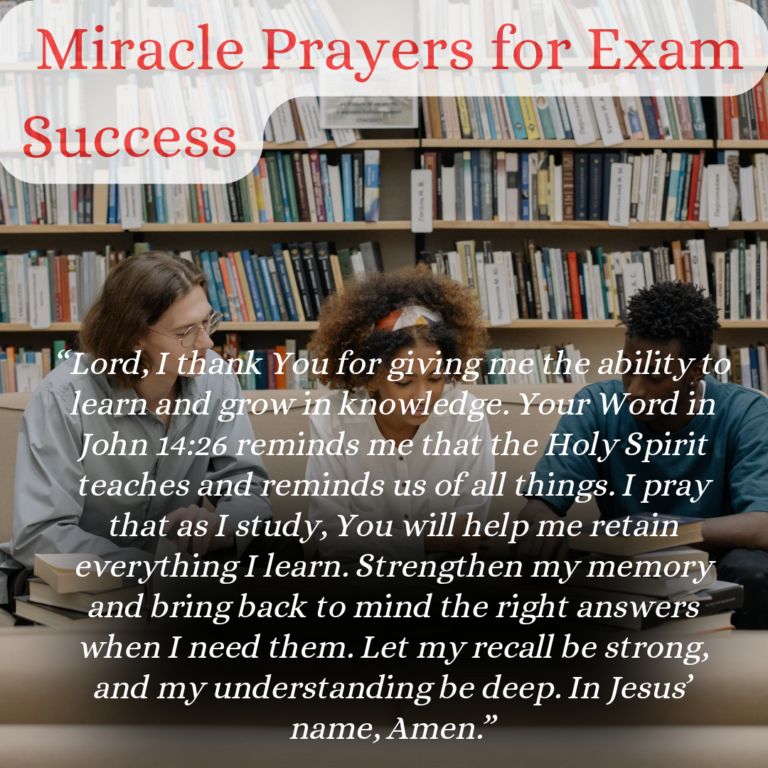 17 Miracle Prayers for Exam Success