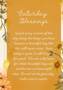 50 Saturday Blessings: Beautiful Blessings to Share and Pray [With Images]