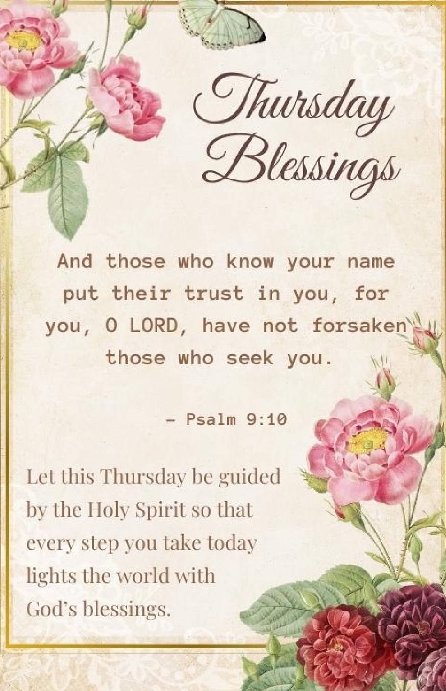 50 Beautiful Thursday Blessings to Share and Pray [With Images]